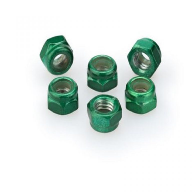 Ecrou nylstop M3 ALU Vert Anodisé (x10) - Rc Performance